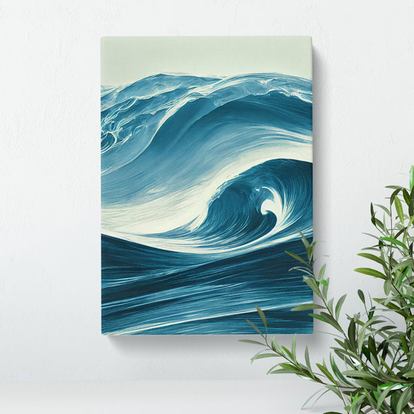 House of Hampton Wave of the Ocean No.4 - Wrapped Canvas Graphic Art | Wayfair.co.uk